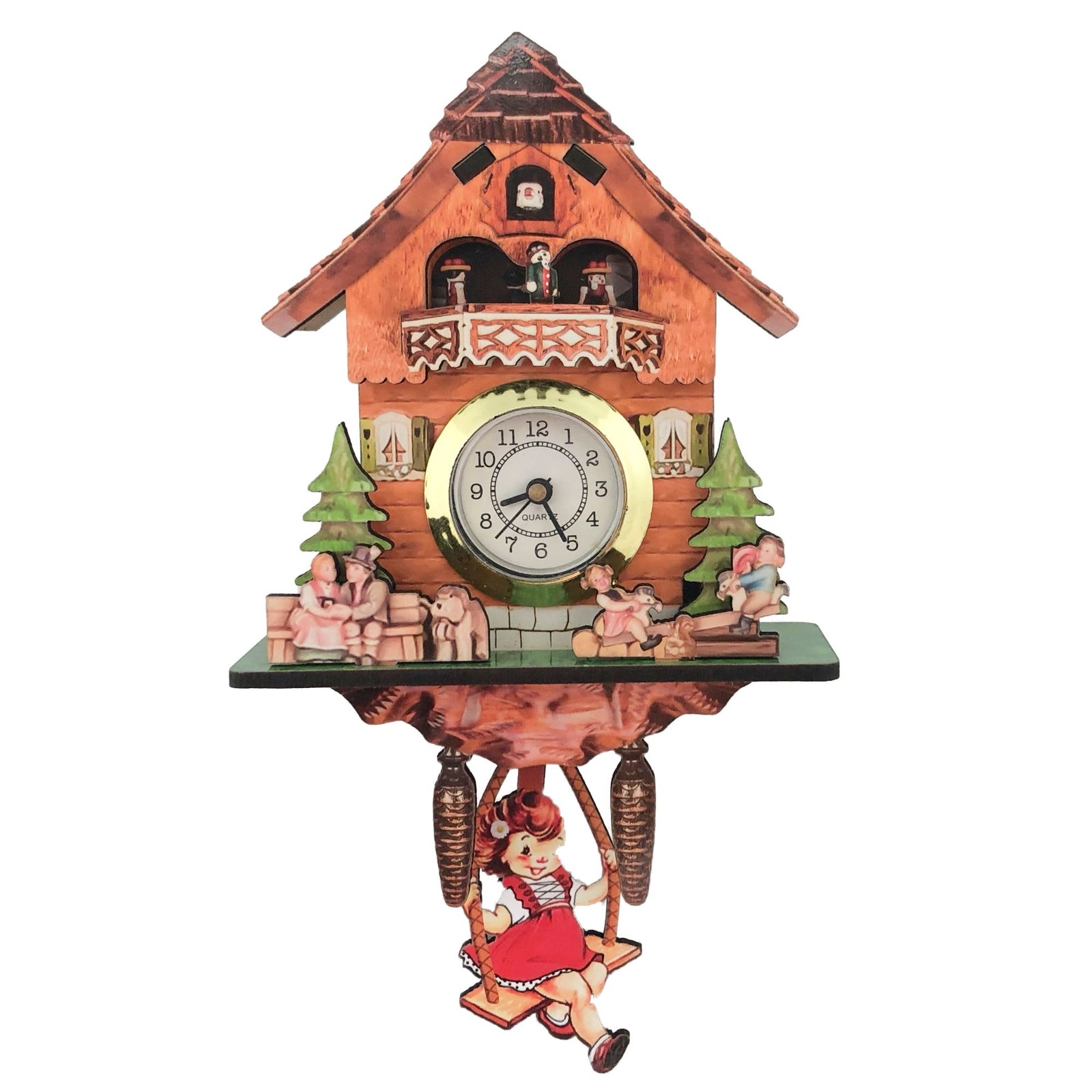 German Kitchen Girl & Dog Functioning Clock Fridge Magnet ...