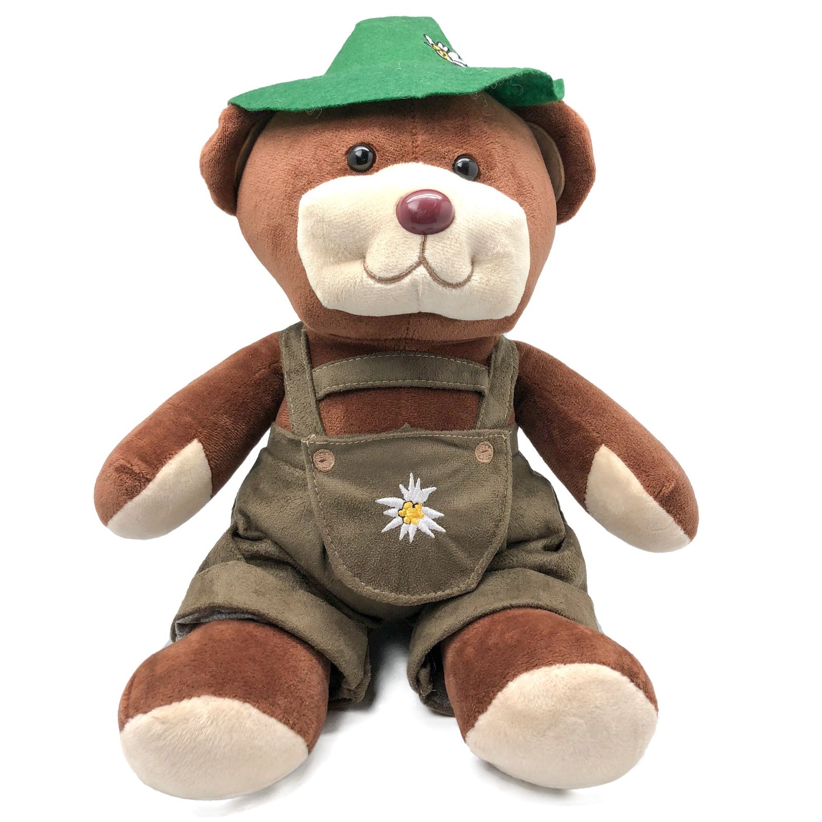 Adorable German Boy Teddy Bear with a Green Archer Hat – GermanGiftOutlet