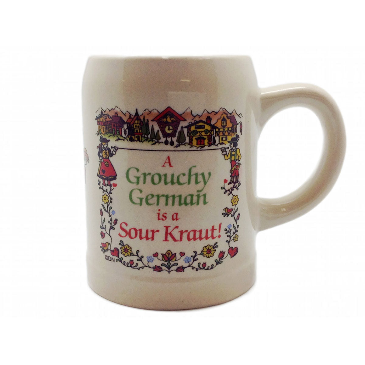 German Coffee Cup: "Grouchy German Is A Sour Kraut!" – GermanGiftOutlet