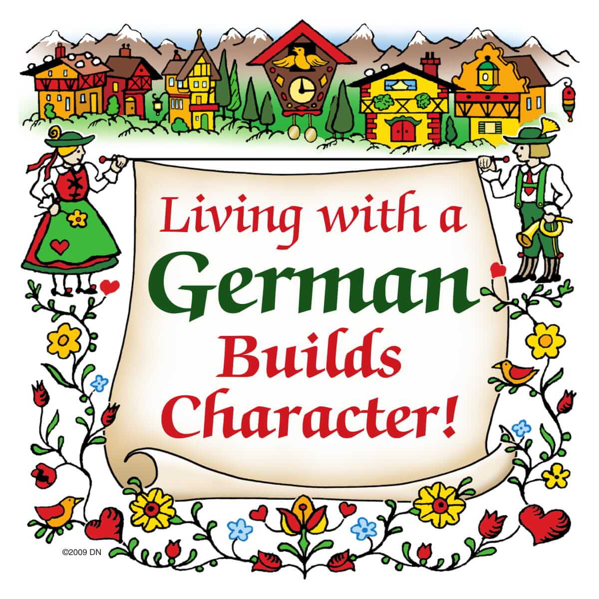 German Gift Idea Magnet (Living With A German) – GermanGiftOutlet